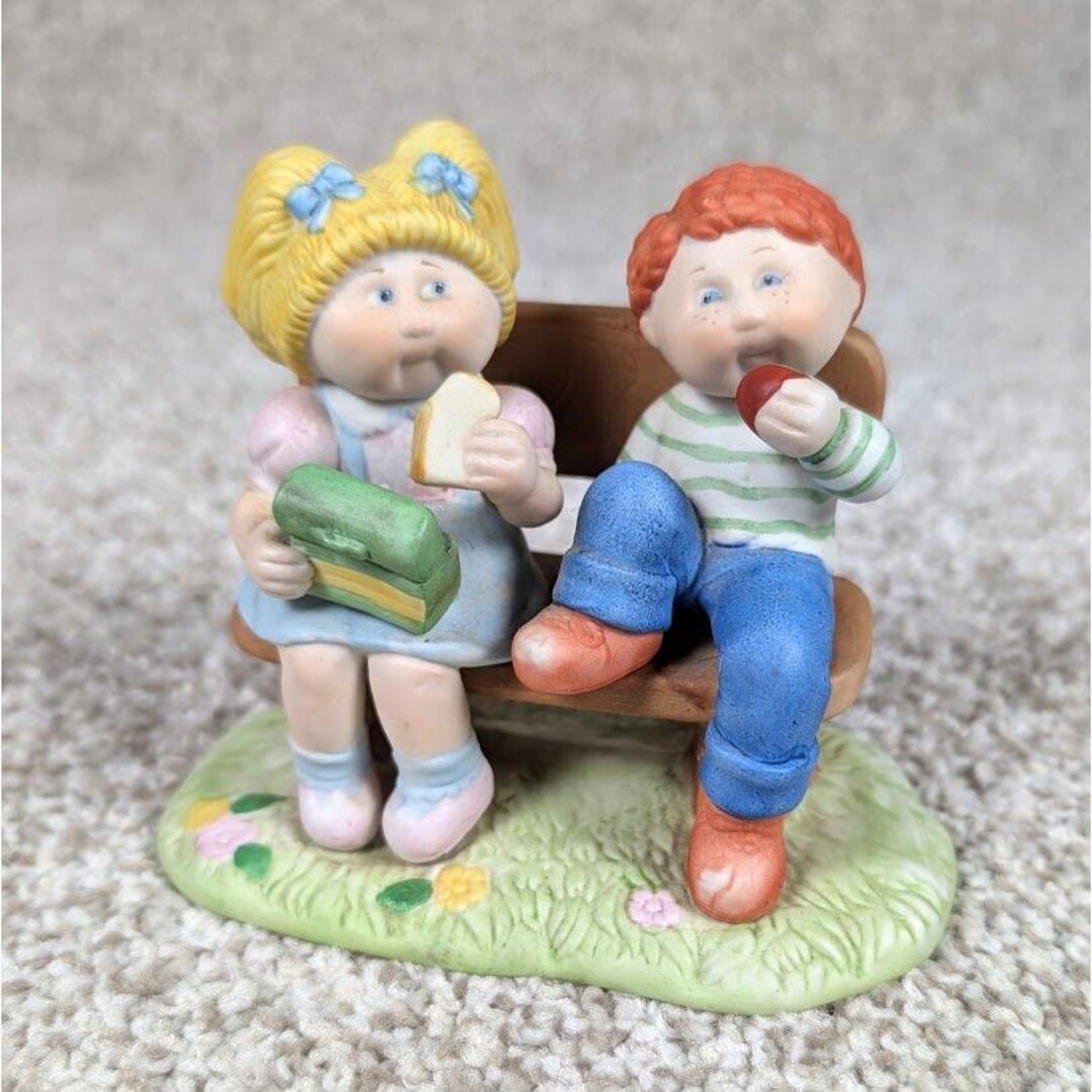 1985 Cabbage Patch Kids Figurine Lunch Break Vintage Decor - Etsy