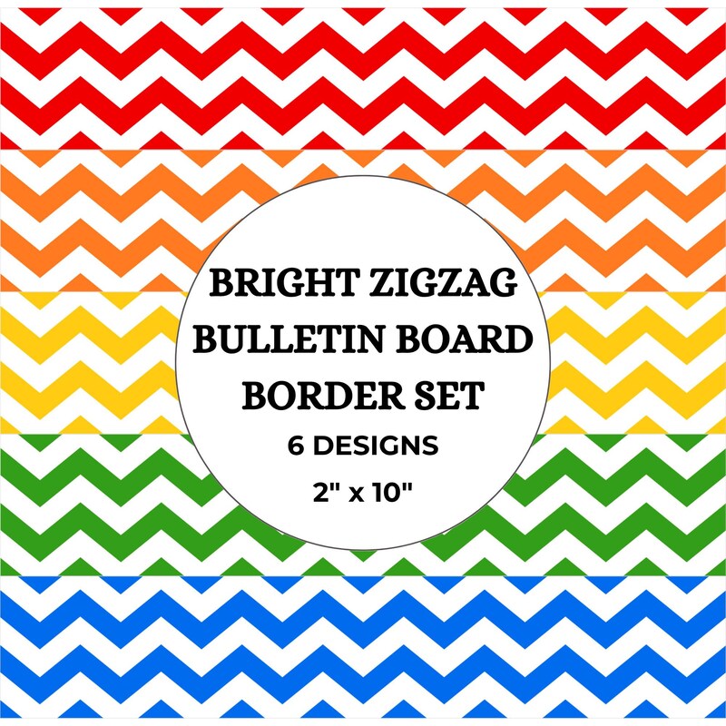Chevron Borders - Etsy