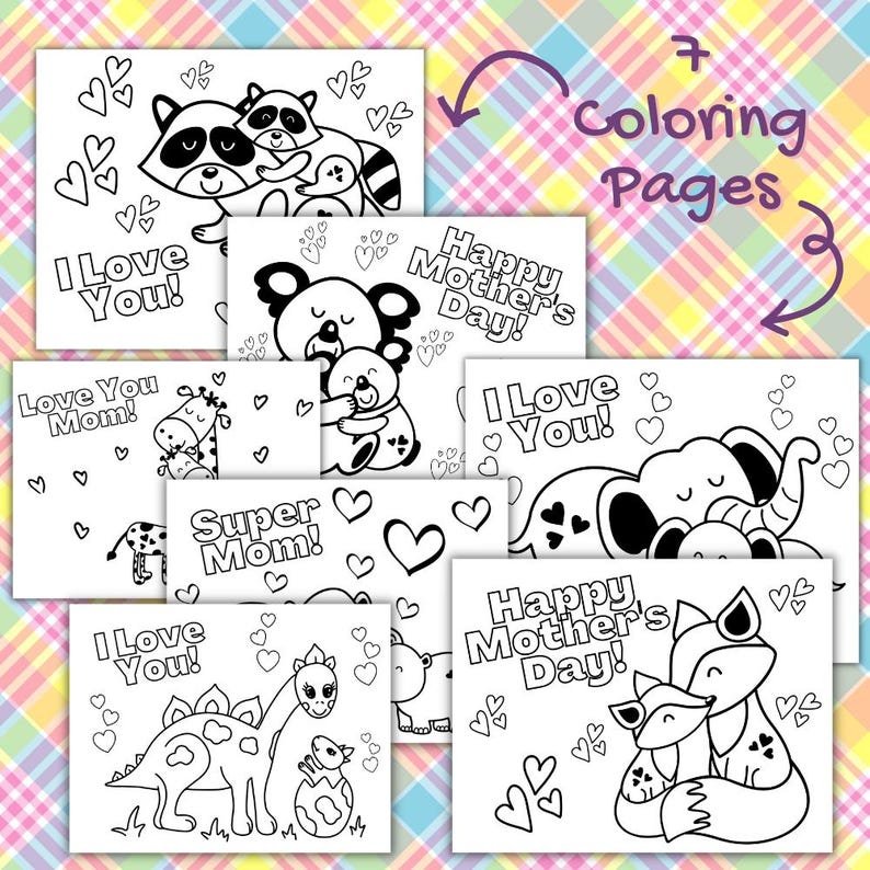 Mother's Day Activity Bundle - 20 Pages of Fun Printable Games ...