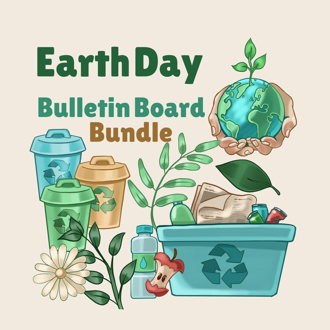 Earth Day Bulletin Board Kit: Eco-friendly Classroom Decor (printable ...