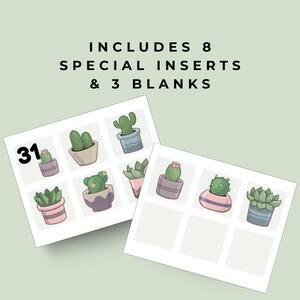 Cactus Classroom Calendar Set – Cute Succulent Theme Months & Numbers ...