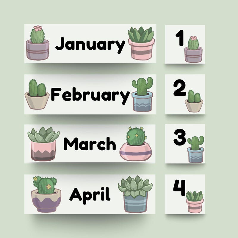 Cactus Classroom Decor - Etsy