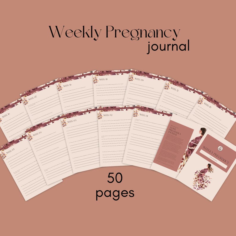 Printable Pregnancy Planner and Baby Milestone Bundle | Mom-to-be ...