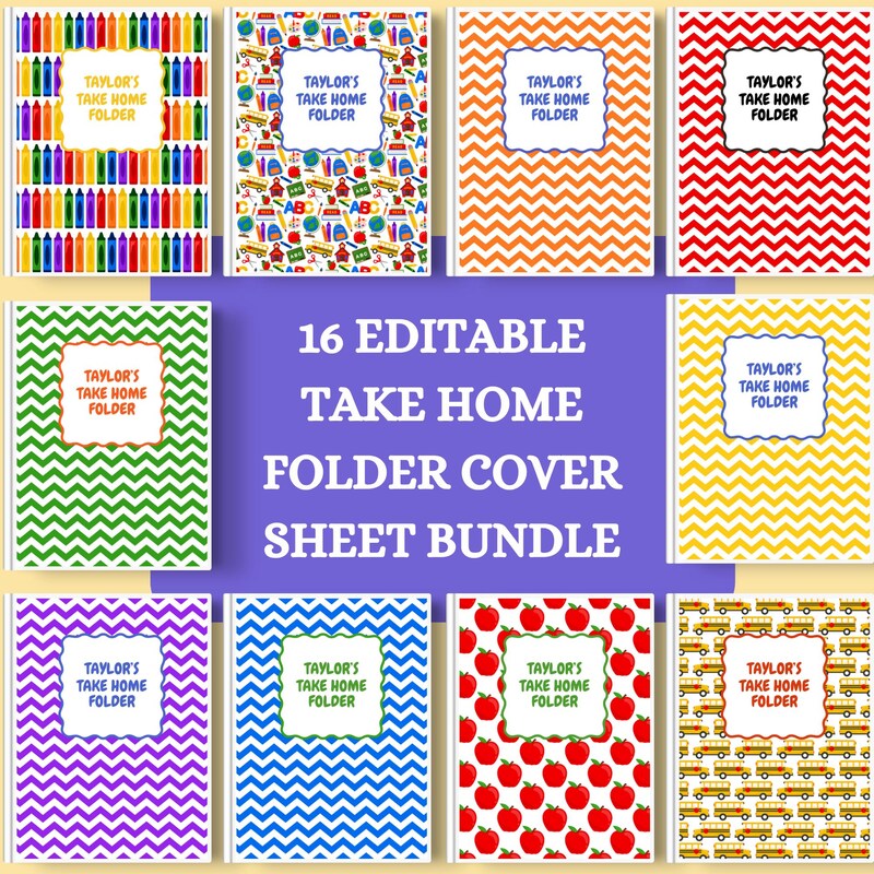 Homework Folder Cover - Etsy