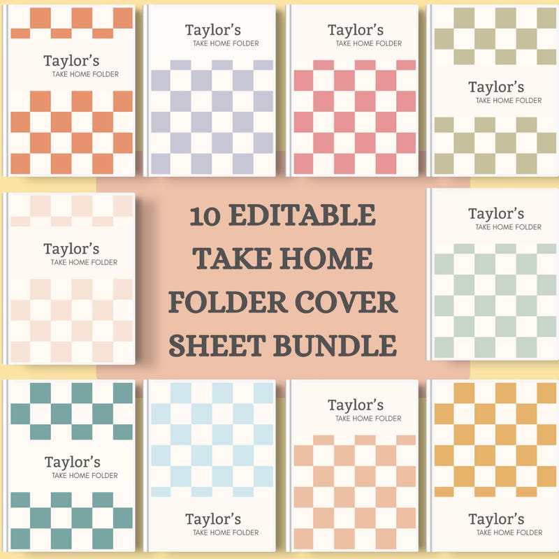 Personalized Take Home Folder Labels - Etsy