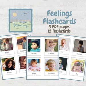 Preschool Feelings Flashcards Emotion Recognition & Social Skills ...
