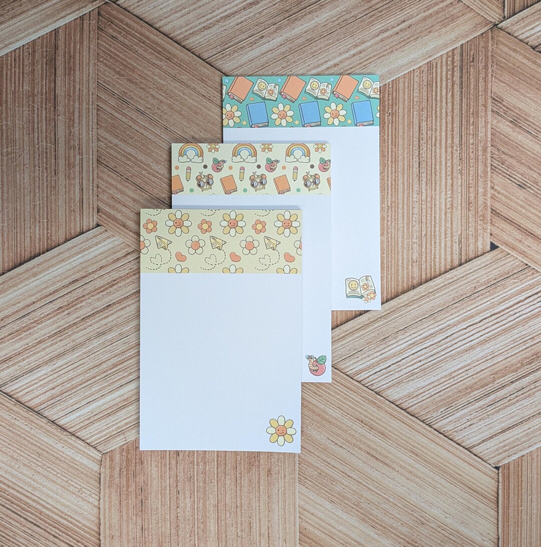 Boho Kawaii School Notepads 4x6 | Cute Kawaii Stationary | Back to ...