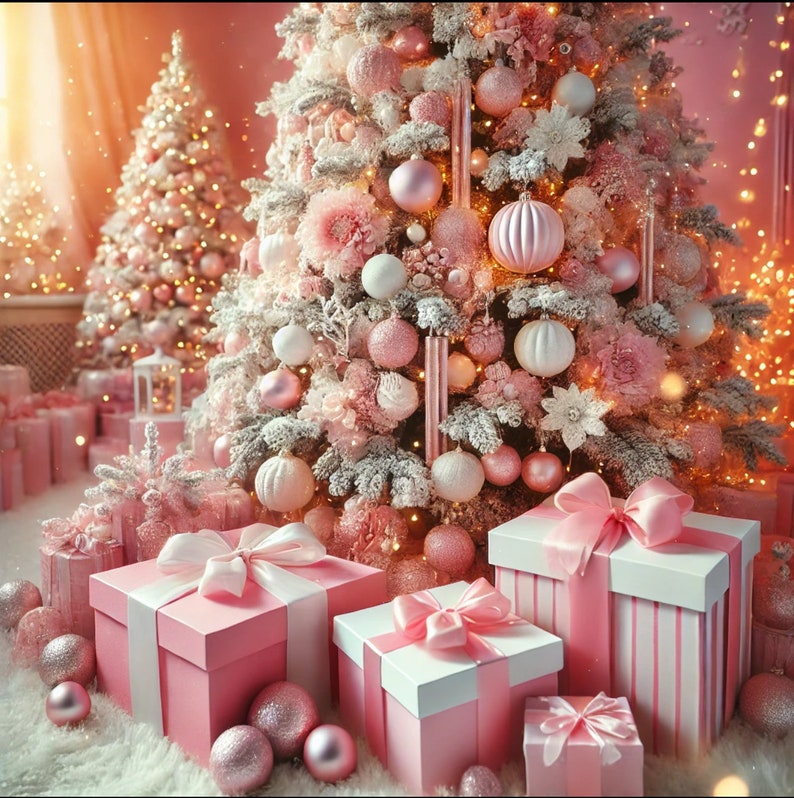 Pink Christmas Elegance - Etsy