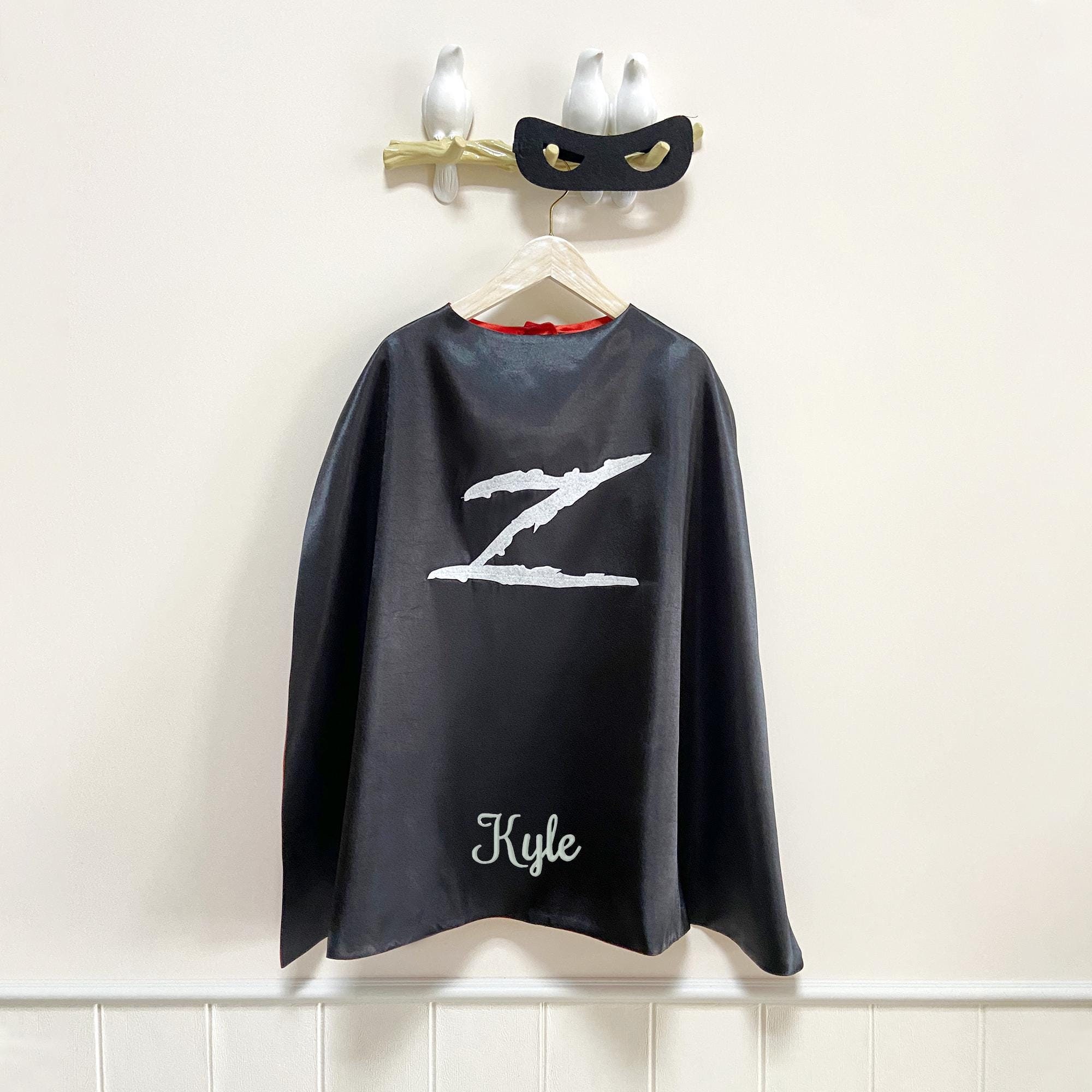 Zorro Cape and Mask for Kids, Personalized Cape, Halloween Costume - Etsy