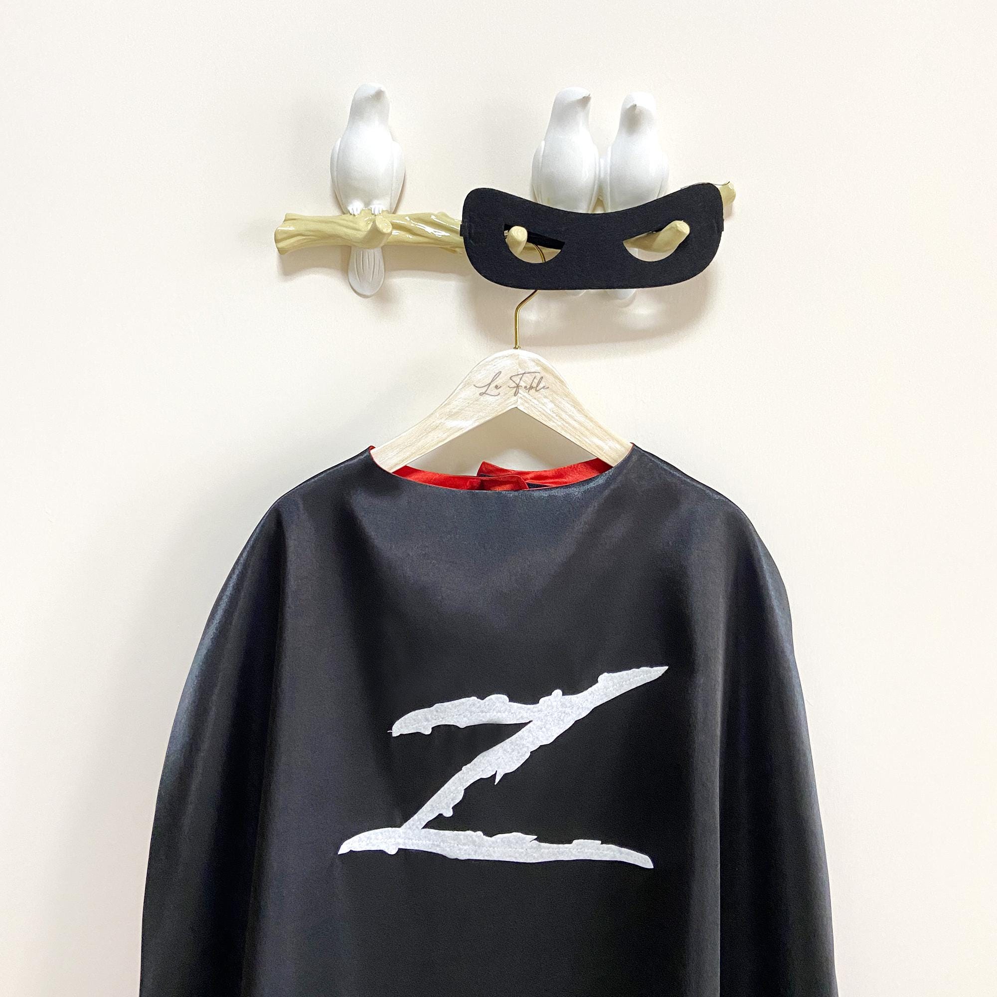 Zorro Cape and Mask for Kids, Personalized Cape, Halloween Costume - Etsy