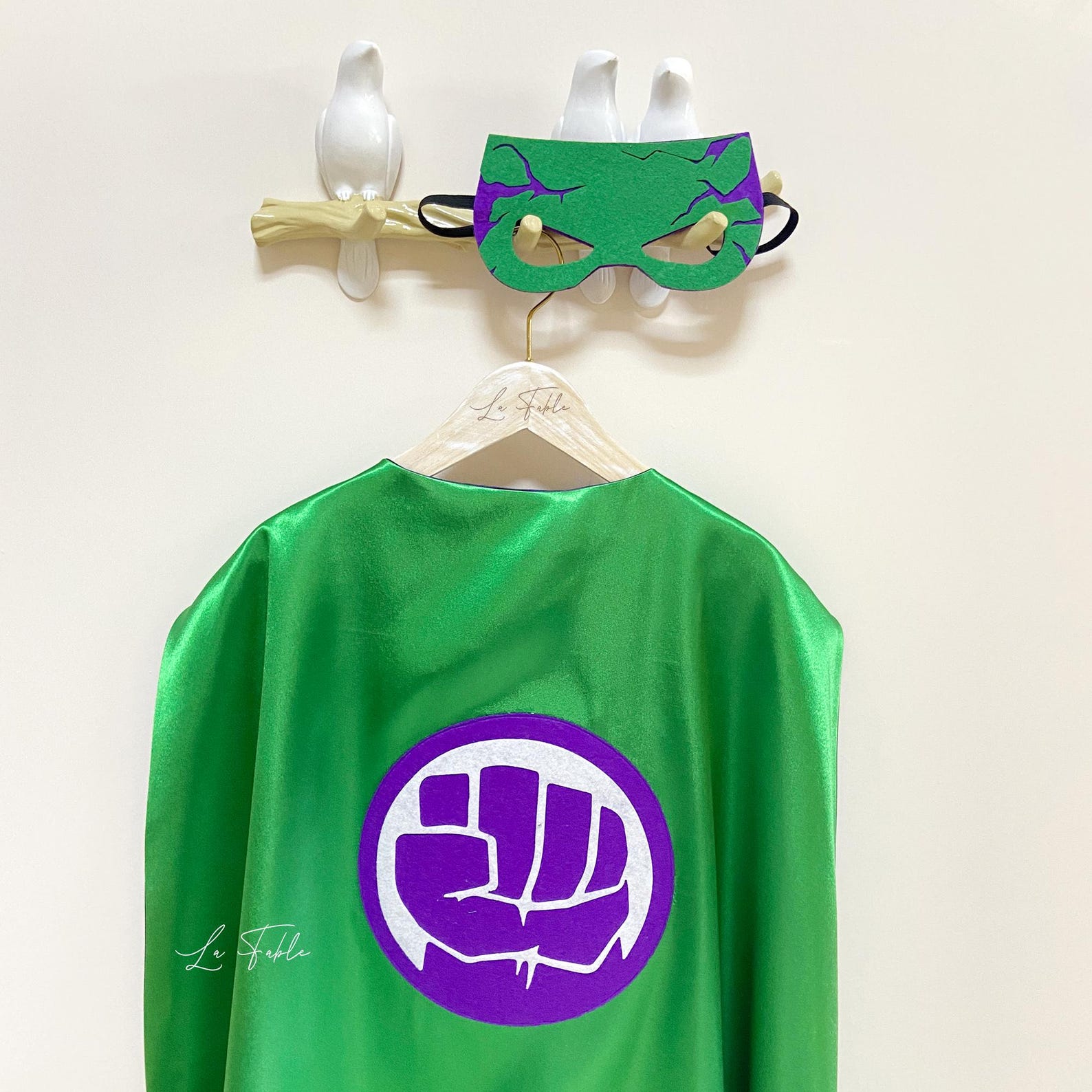 Personalized Green Superhero Cape, Halloween Costume - Etsy