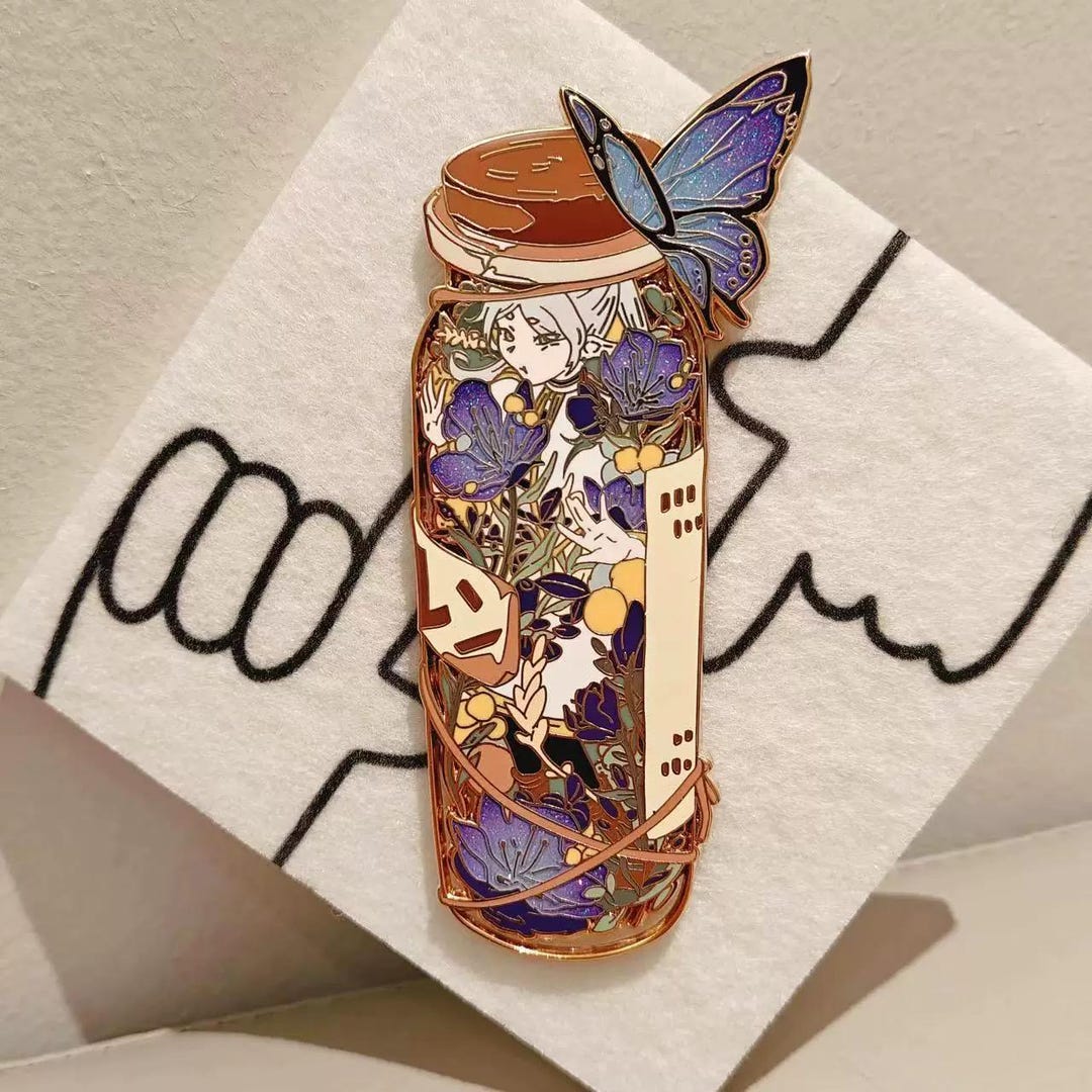 Frieren Metal Bookmark Pin Badge Fridge Magnet Enamel Pin - Etsy