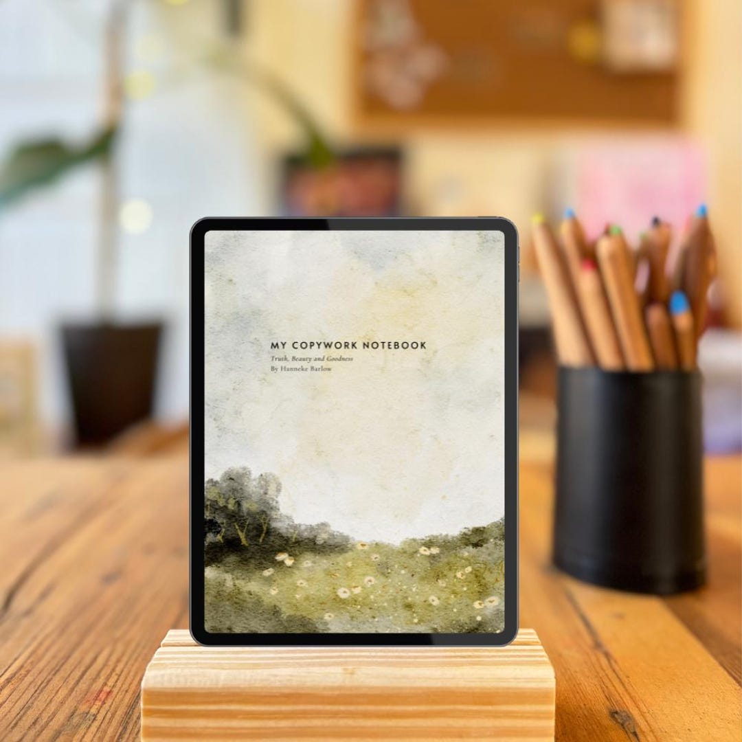 Charlotte Mason-inspired Copywork Book: Proverbs, Quotes, and Hymns for ...