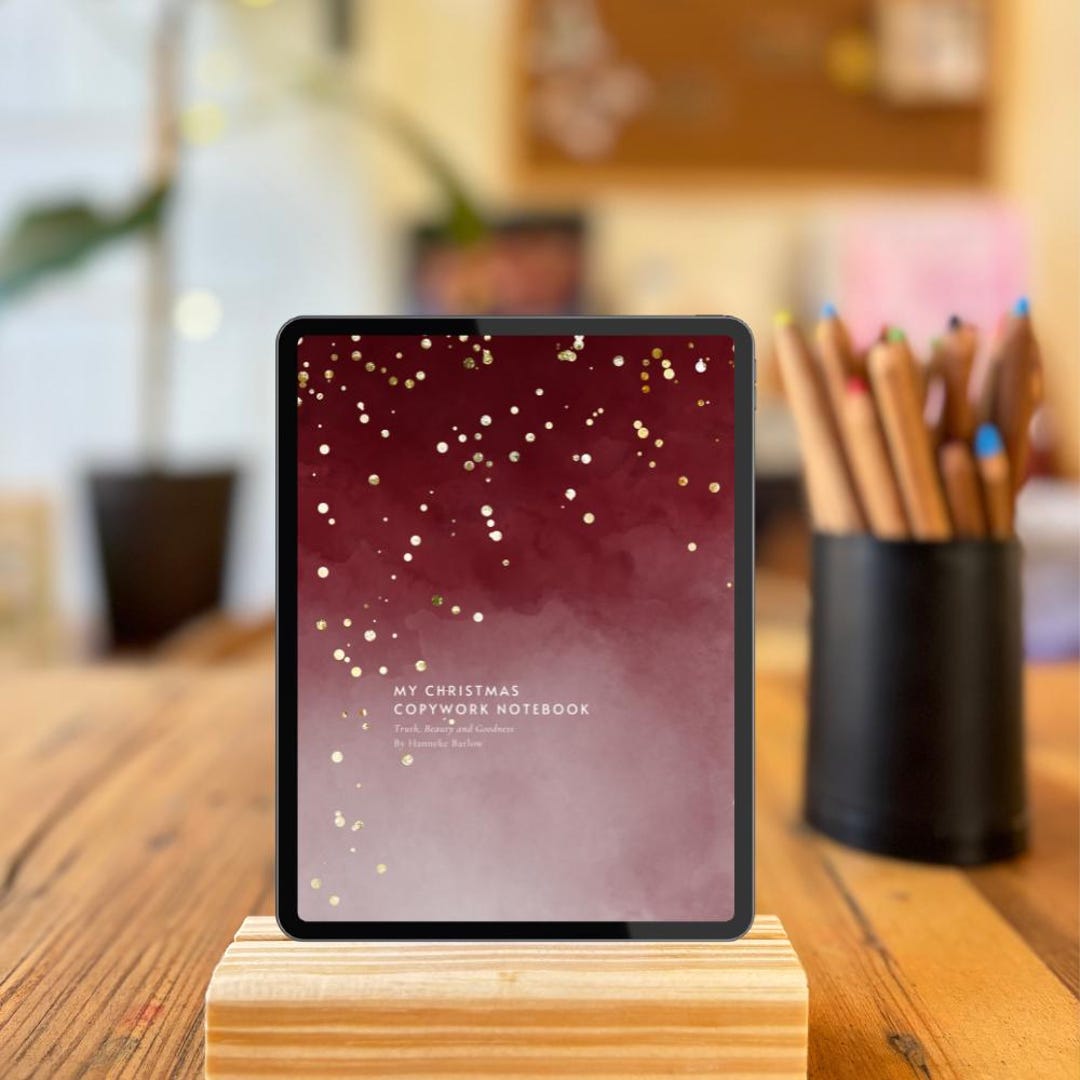 Charlotte Mason-inspired Christmas Copywork Book - (digital File) - Etsy