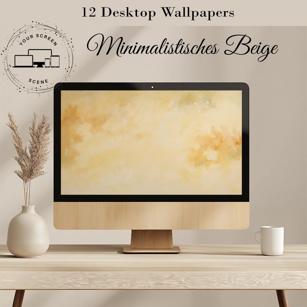12 Minimalist Beige Desktop Backgrounds – Elegant Textures for a ...