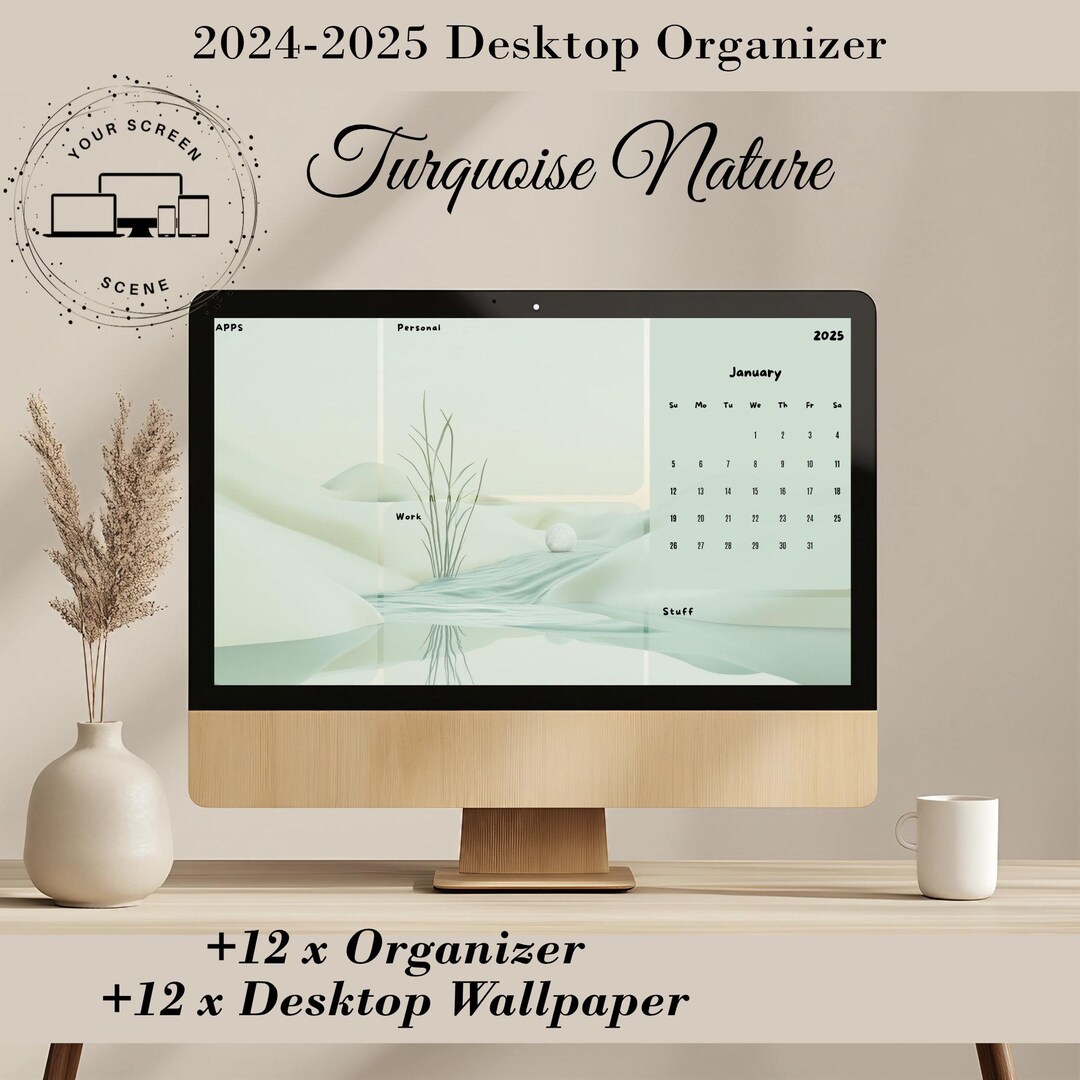 Flowing Landscapes – Minimalist Desktop Organizer With American ...