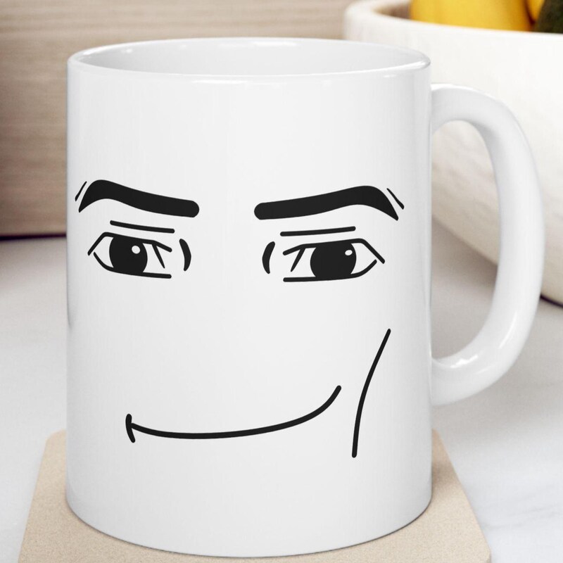 Roblox Man Face Mug - Etsy