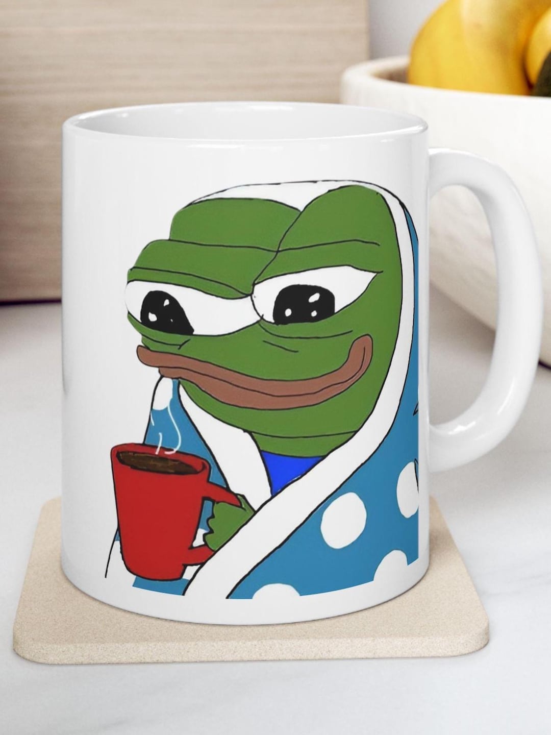 Peepo Cozy Pepe the Frog Mug - Meme Gamer Gift - Etsy