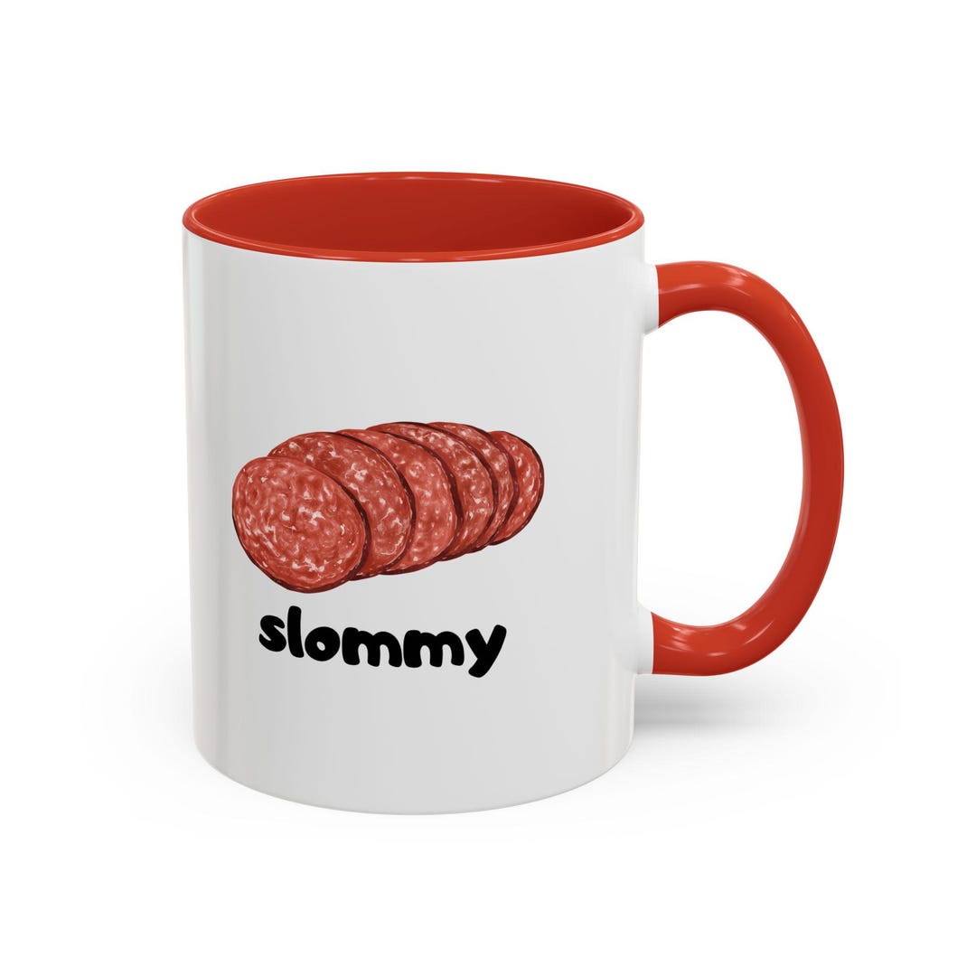 Slommy Salami Meme Mug, Funny Meme Mug, Ironic Mug, Oddly Specific ...