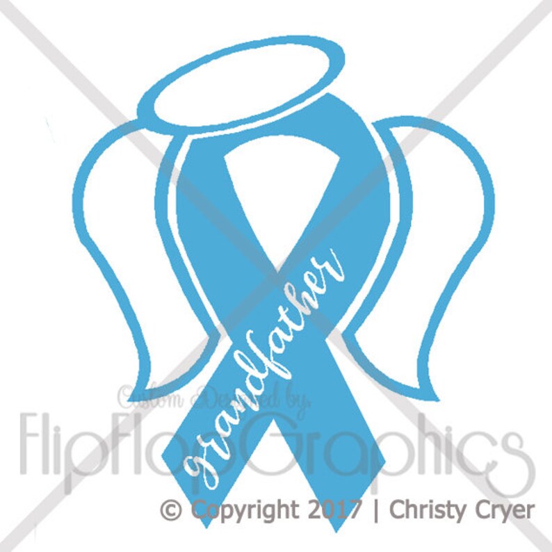 Light Blue Awareness Ribbon, Prostate Cancer, Vinyl Graphic Sticker - Etsy