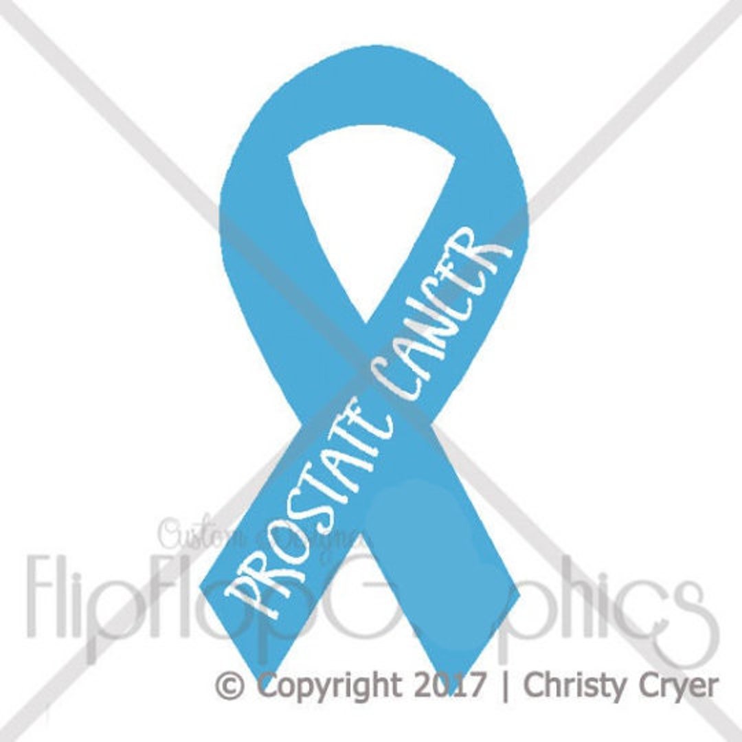 Light Blue Awareness Ribbon, Prostate Cancer, Vinyl Graphic Sticker - Etsy