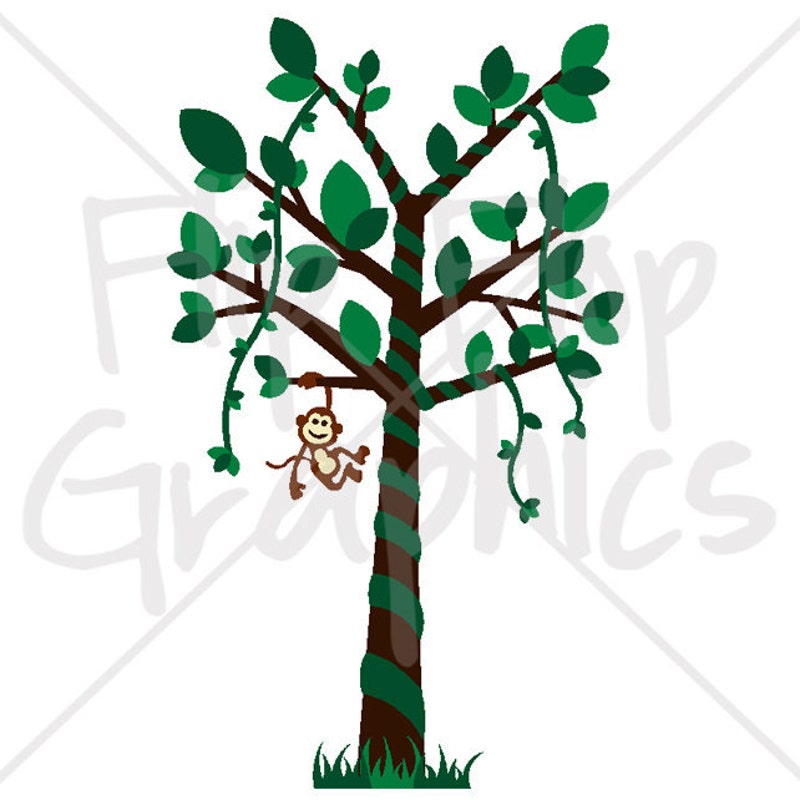 Monkey Vine Decal - Etsy