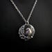 White Raven Necklace, Raven Pendant, Silver Bird Medallion - Etsy
