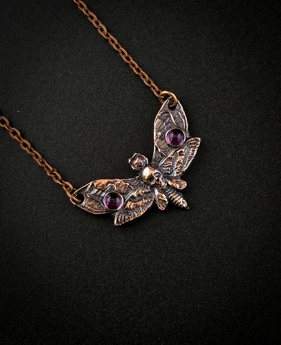 Death's Head Moth Necklace With Ethiopian Opals - Etsy