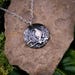 White Raven Necklace, Raven Pendant, Silver Bird Medallion - Etsy