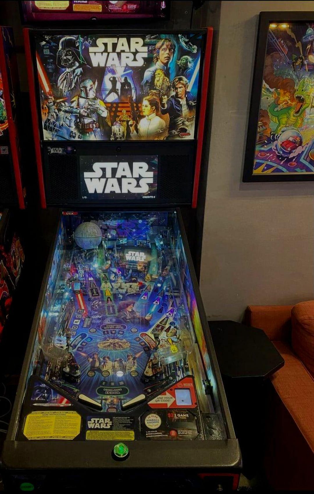Pinball Machine Arcade Edition Star Galaxies War - Etsy