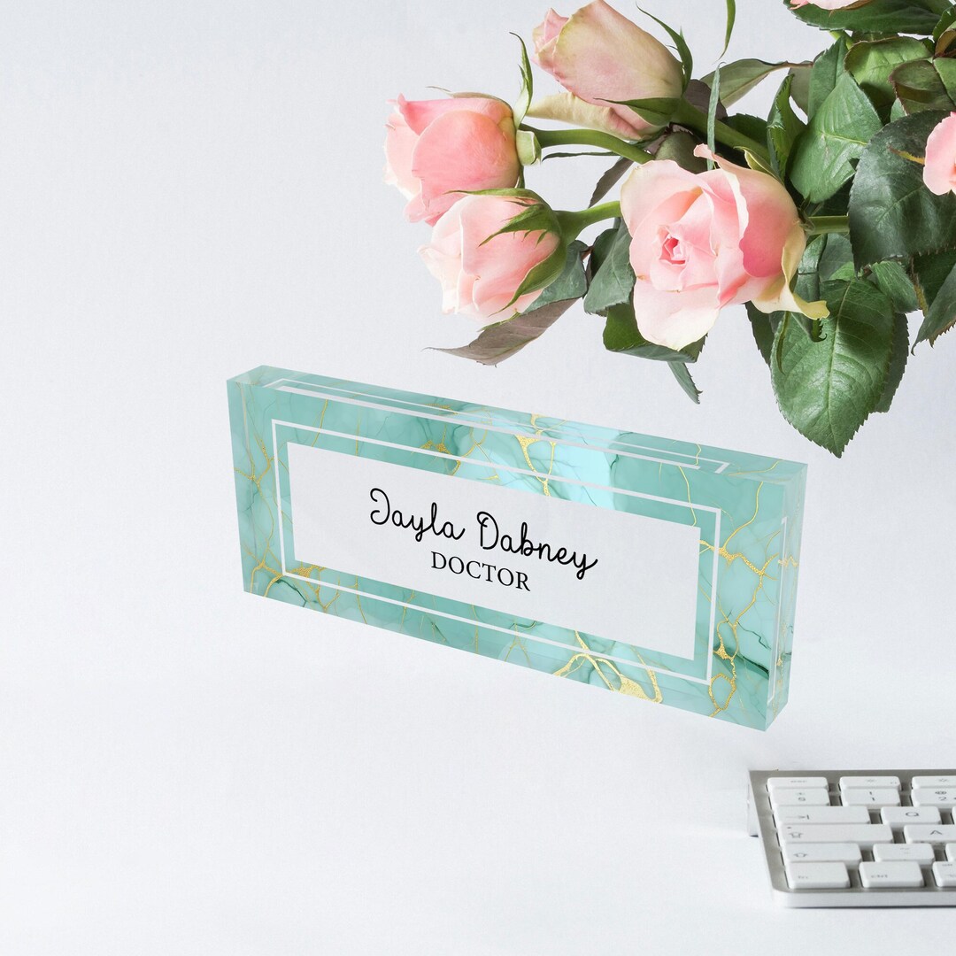 Name Plate for Desk, Personalized Name Sign, Custom Office Decor, Best ...