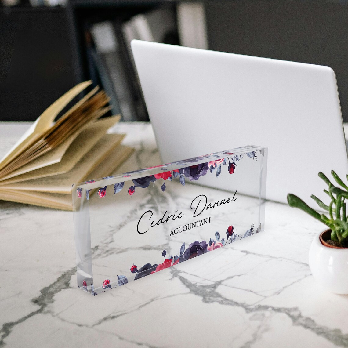 Office Desk Name Plate Personalized, Custom Name Plates for Desks ...