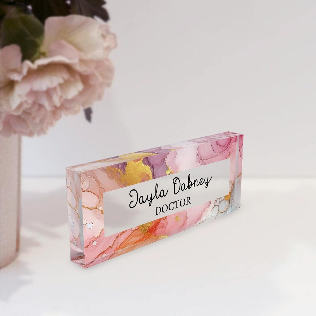 Office Desk Name Plate Personalized, Custom Name Plates for Desks ...