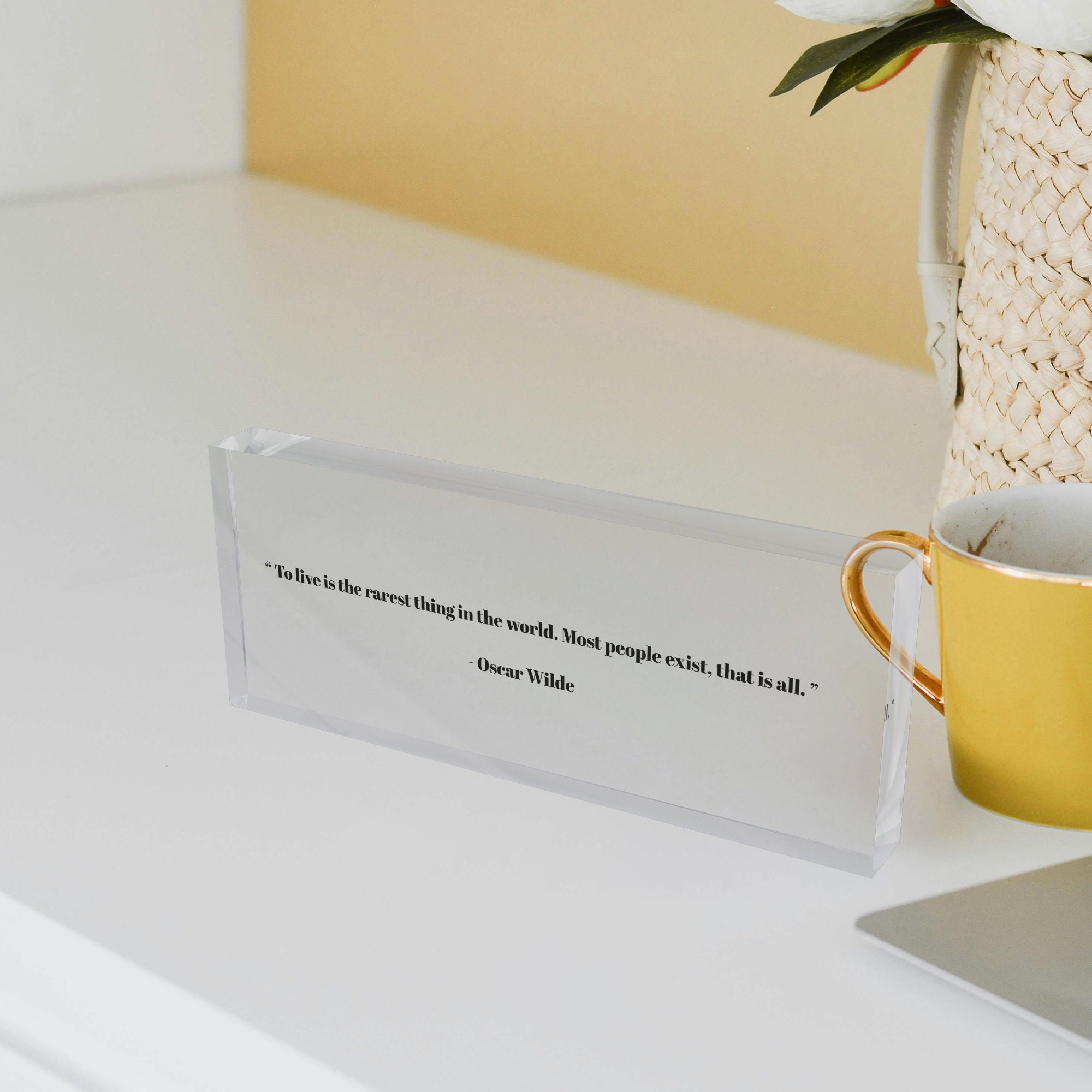 Personalized Quote Sign,custom Quote Acrylic Plate, Motivational Quotes ...