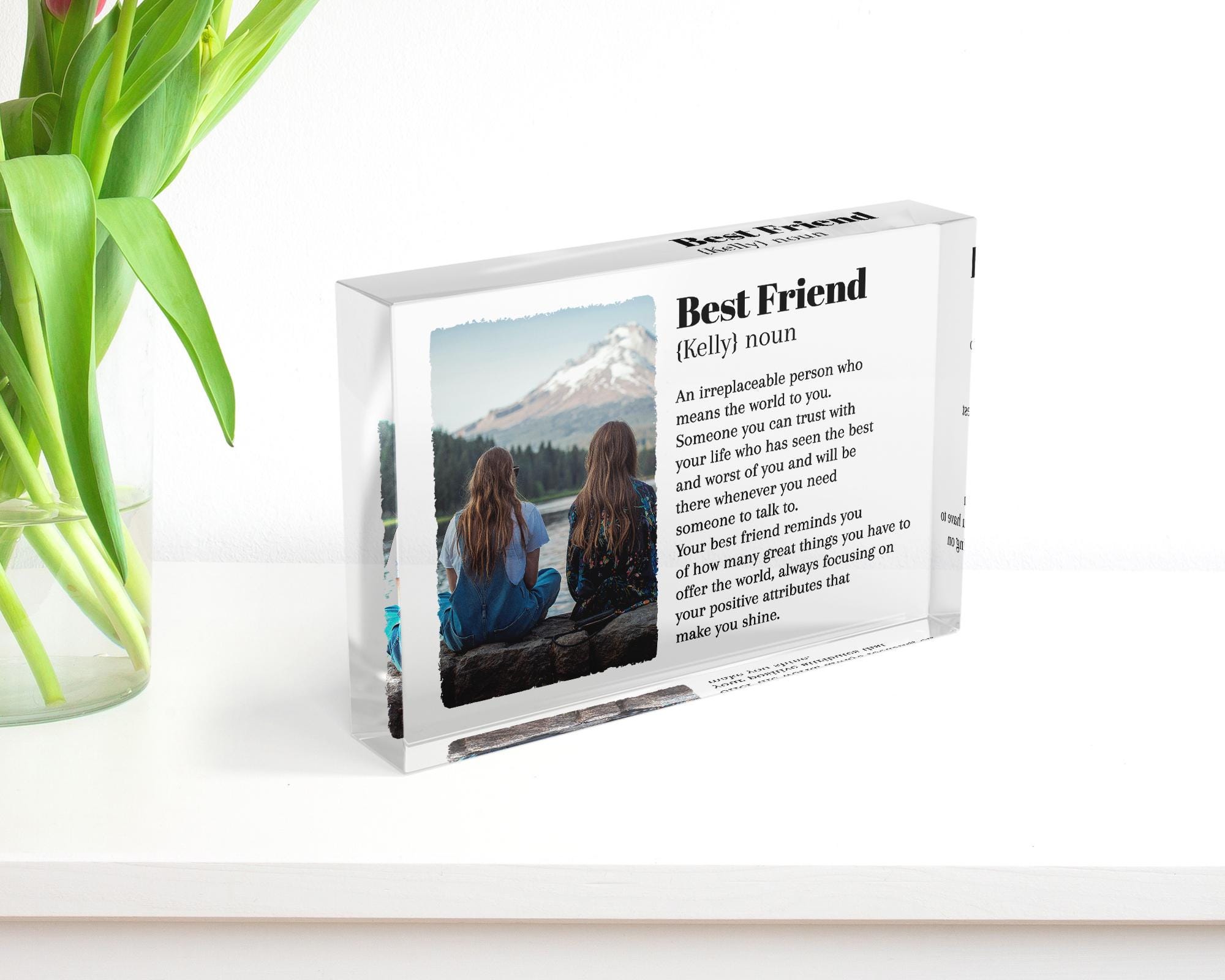 Custom Best Friend Gift, Personalized Photo Plaque, Birthday Gift for ...