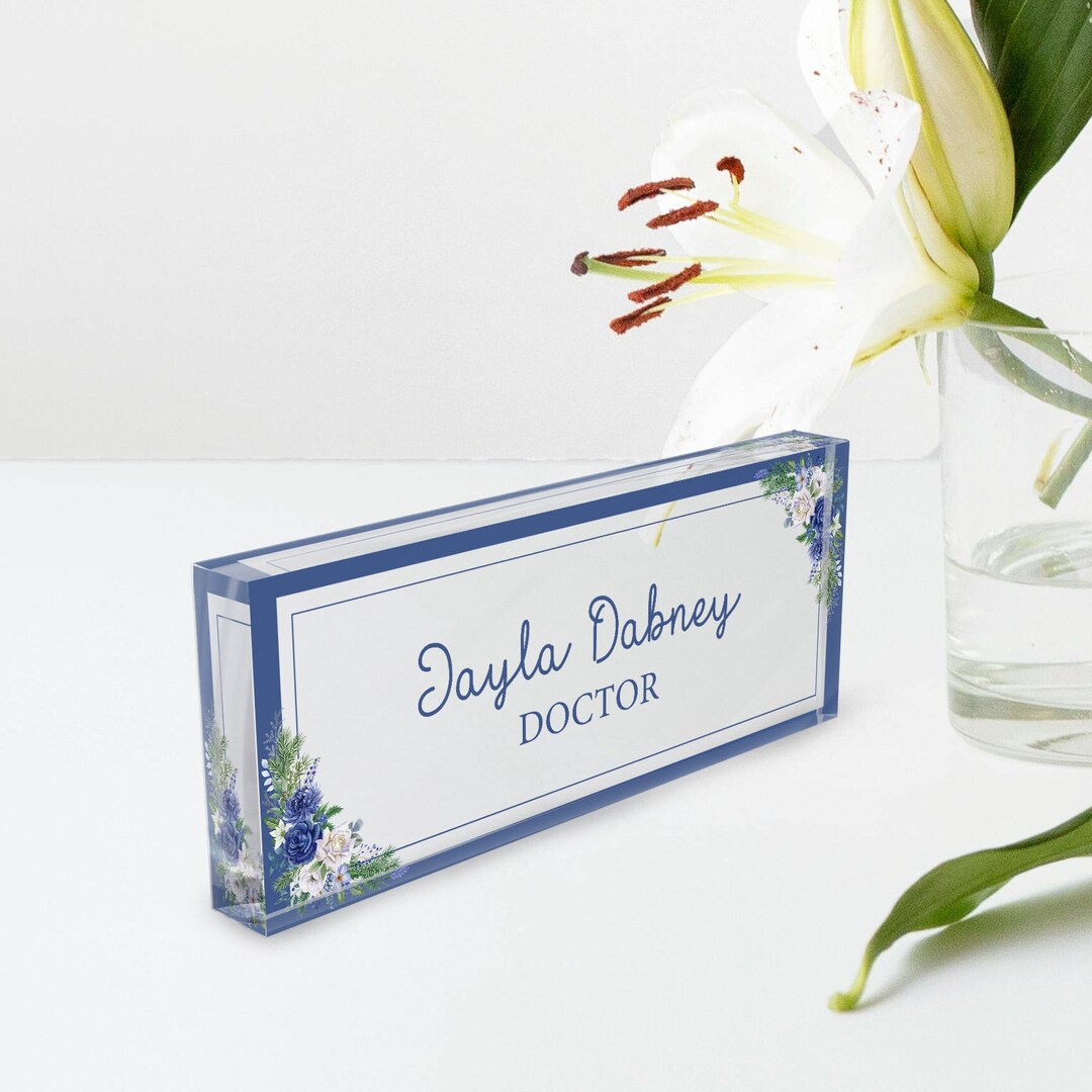 Office Desk Name Plate Personalized, Custom Name Plates for Desks ...