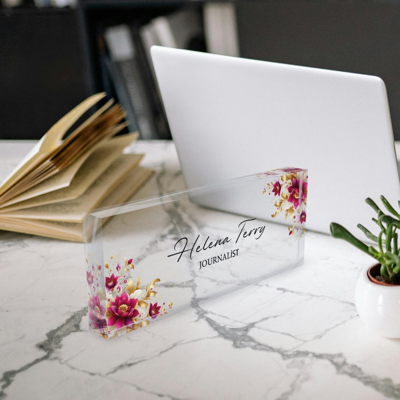 Custom Desk Name Plate, Personalized Desk Name Plate, Office Desk Name ...