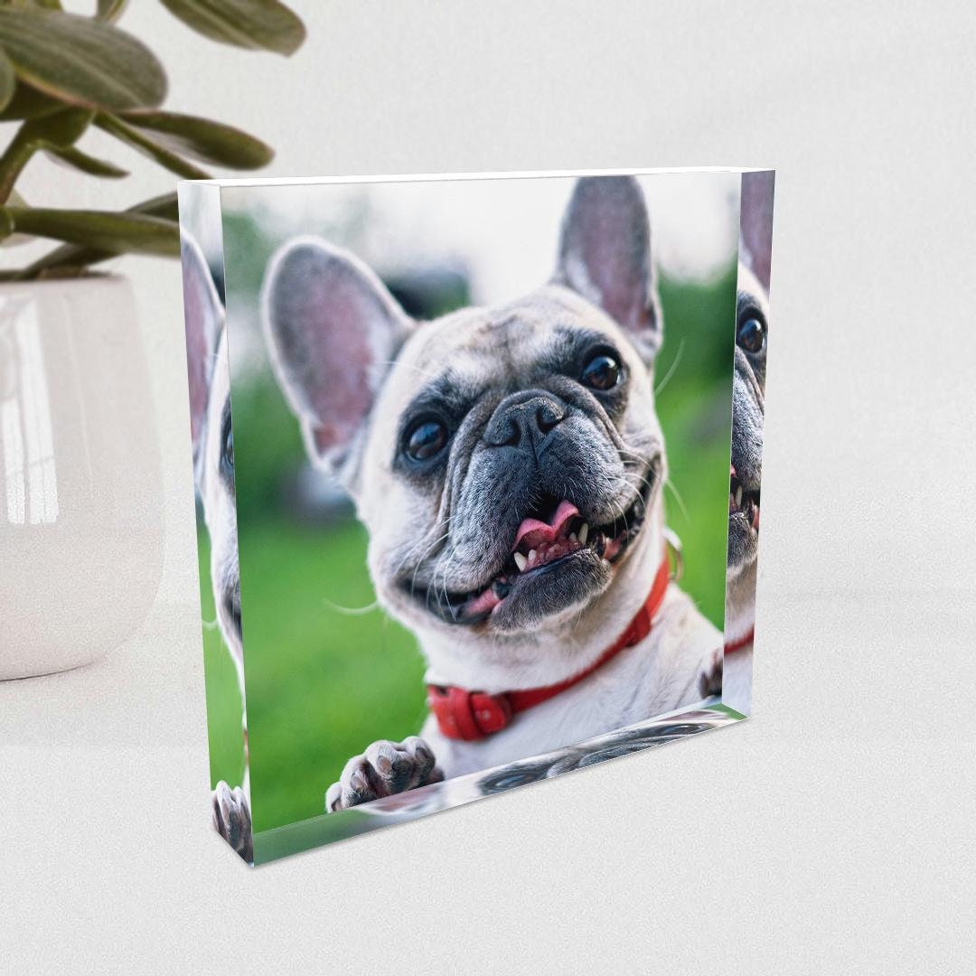 Personalized Photo Block, Acrylic Glass Photo Block, Custom Acrylic ...