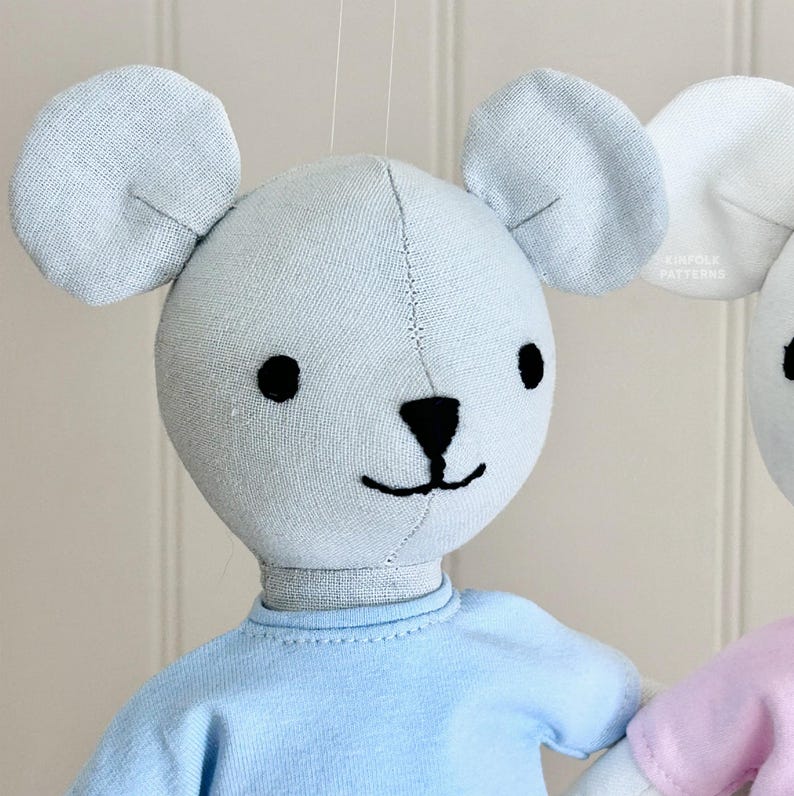 Stuffed Mouse Doll Sewing Pattern Tutorial With Step-by-step Photos ...