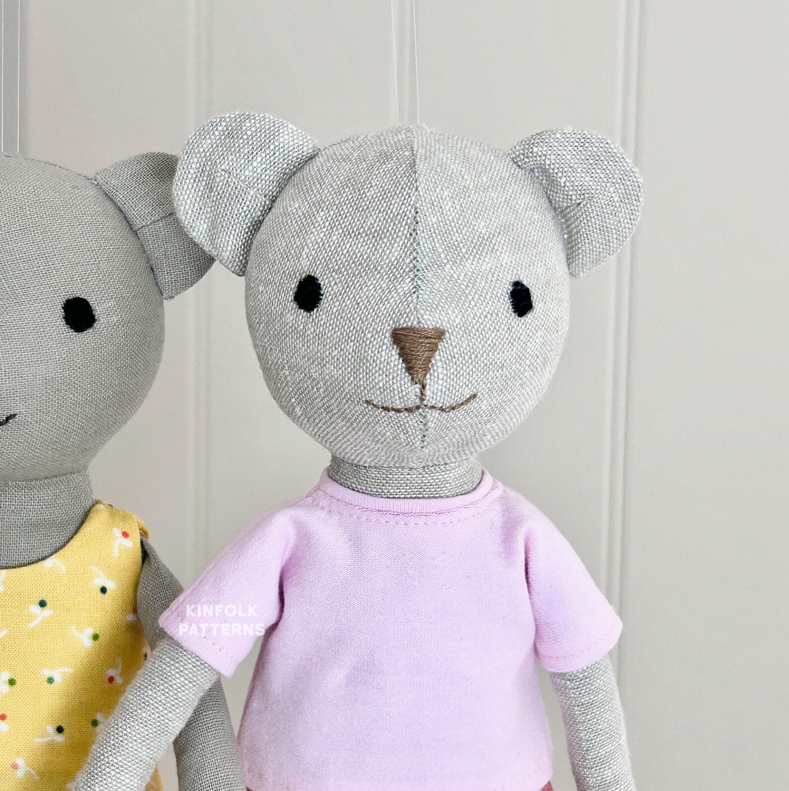 Teddy Bear Sewing Pattern, Instant Download DIY Sewing Pattern, Bear in ...