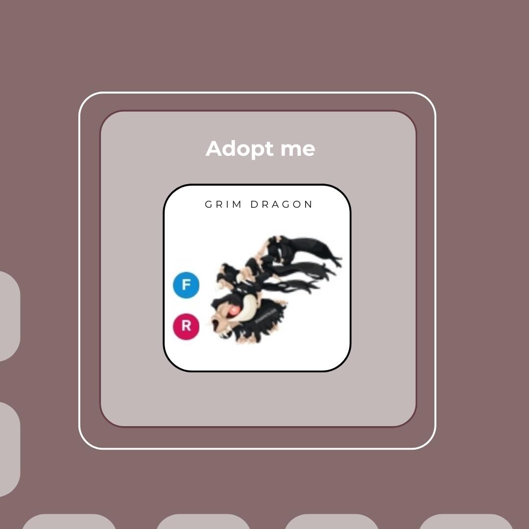 Adopt Me FR Grim Dragon - Etsy