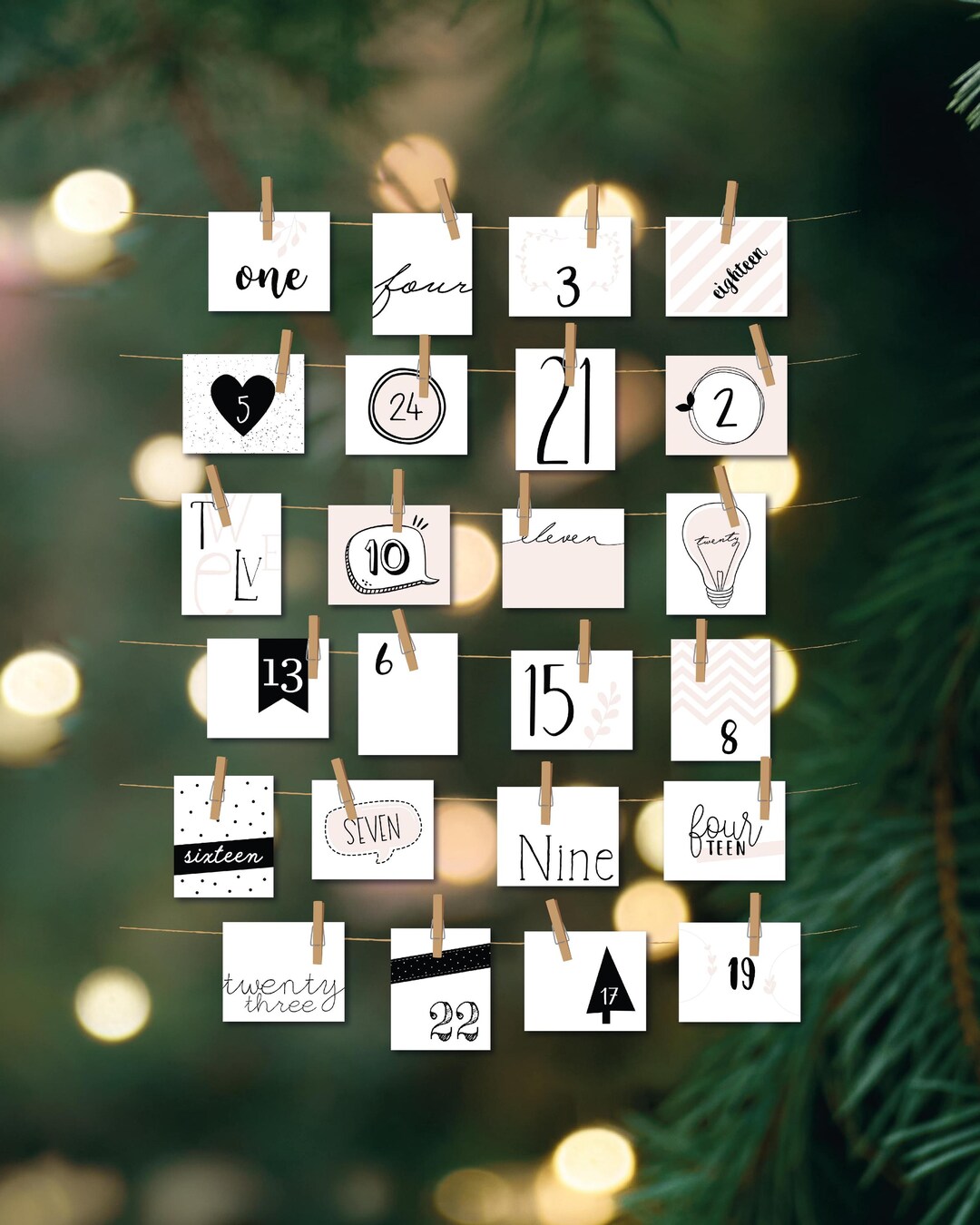 Advent String, Advent, Advent Calendar, Motivational Quotes, Christmas ...