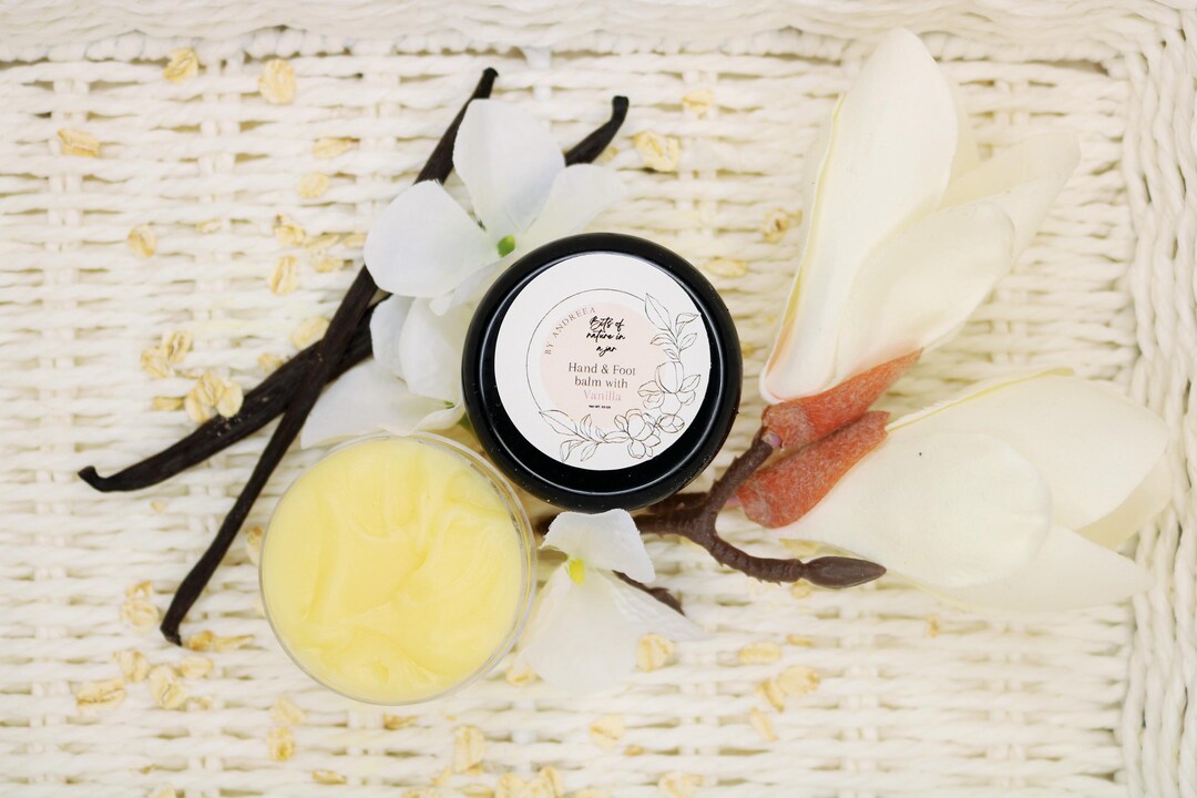 Vanilla Essential Oil Hand & Foot Balm for Dry Skin - Etsy
