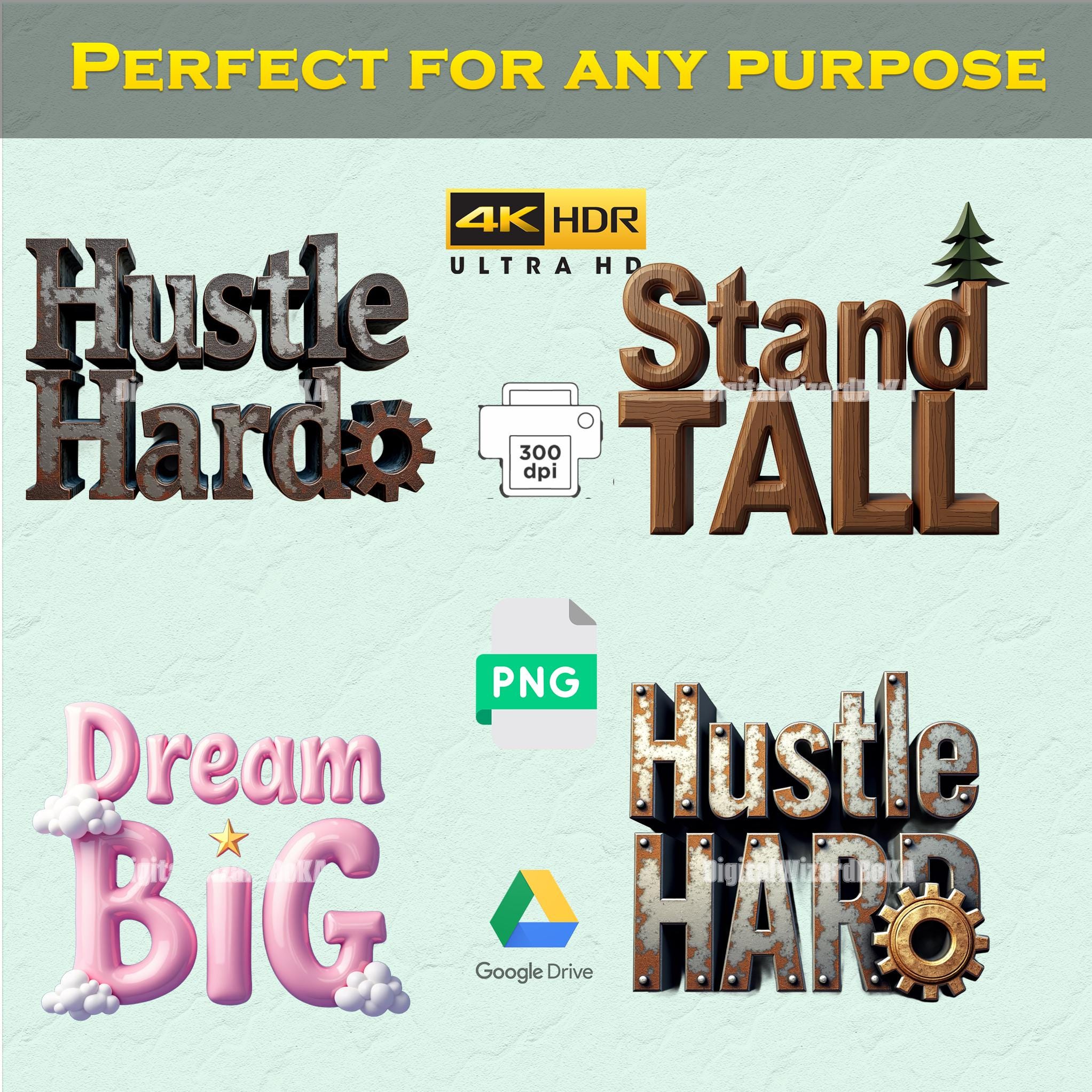 130 Motivational Quotes PNG Bundle, Inspirational Typography, Positive ...