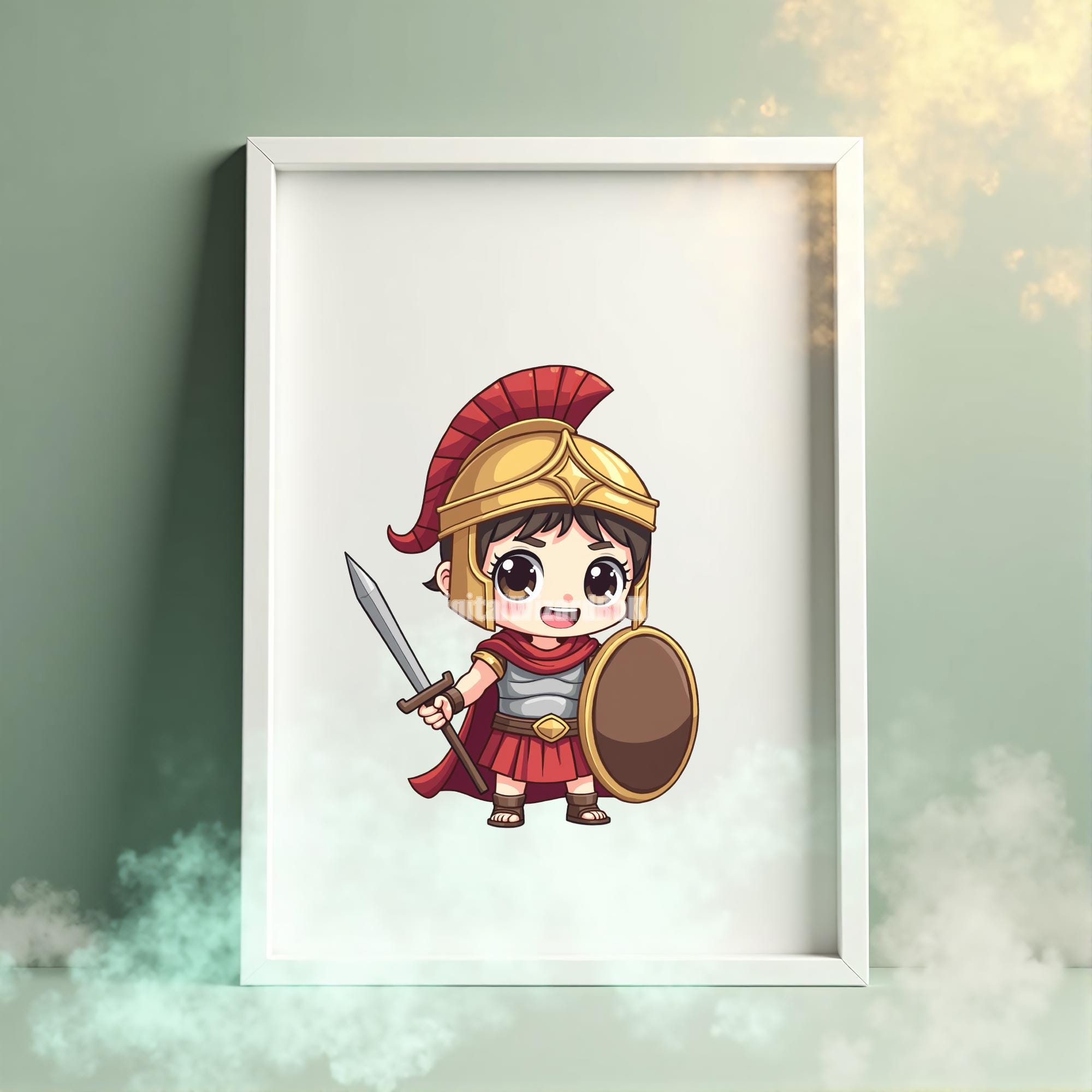 175 Chibi Roman Soldiers Clipart – Adorable Roman Warriors PNG, Perfect ...