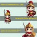 175 Chibi Roman Soldiers Clipart – Adorable Roman Warriors PNG, Perfect ...