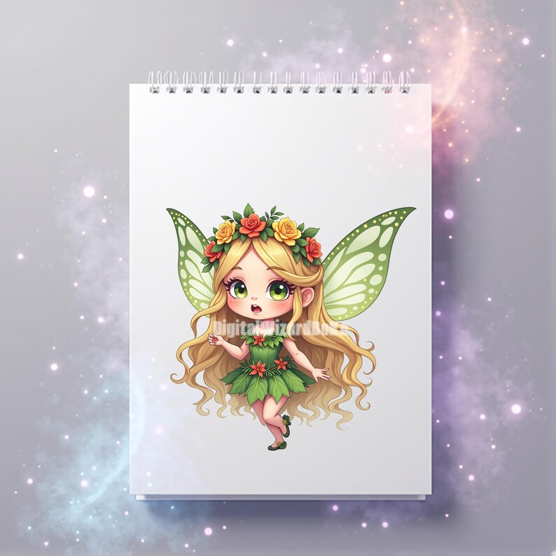 100 Cute Fairy Chibi Clipart Graphics, Transparent Background PNG ...