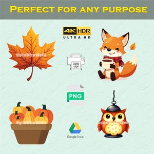 Autumn Clipart Collection 384 Fall-themed Images, Transparent ...
