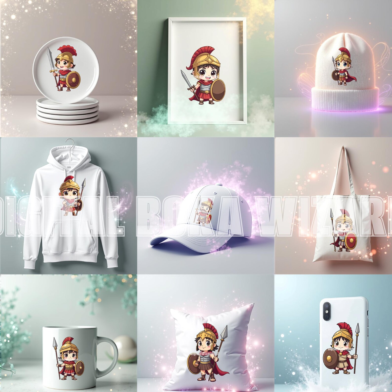 175 Chibi Roman Soldiers Clipart – Adorable Roman Warriors PNG, Perfect ...