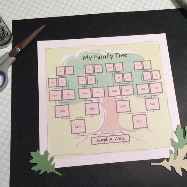 Digital Family Tree - Etsy